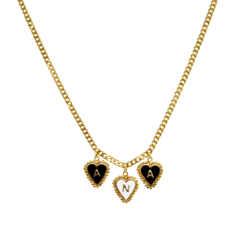 PreOrder 3 Letters Heart Chain – Daniela Salcedo